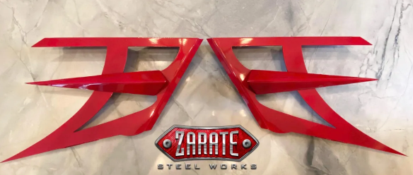 ZARATE STEEL WORKS SS DAGGER FRONT END GRILLE FILLERS [2015-2019 ...